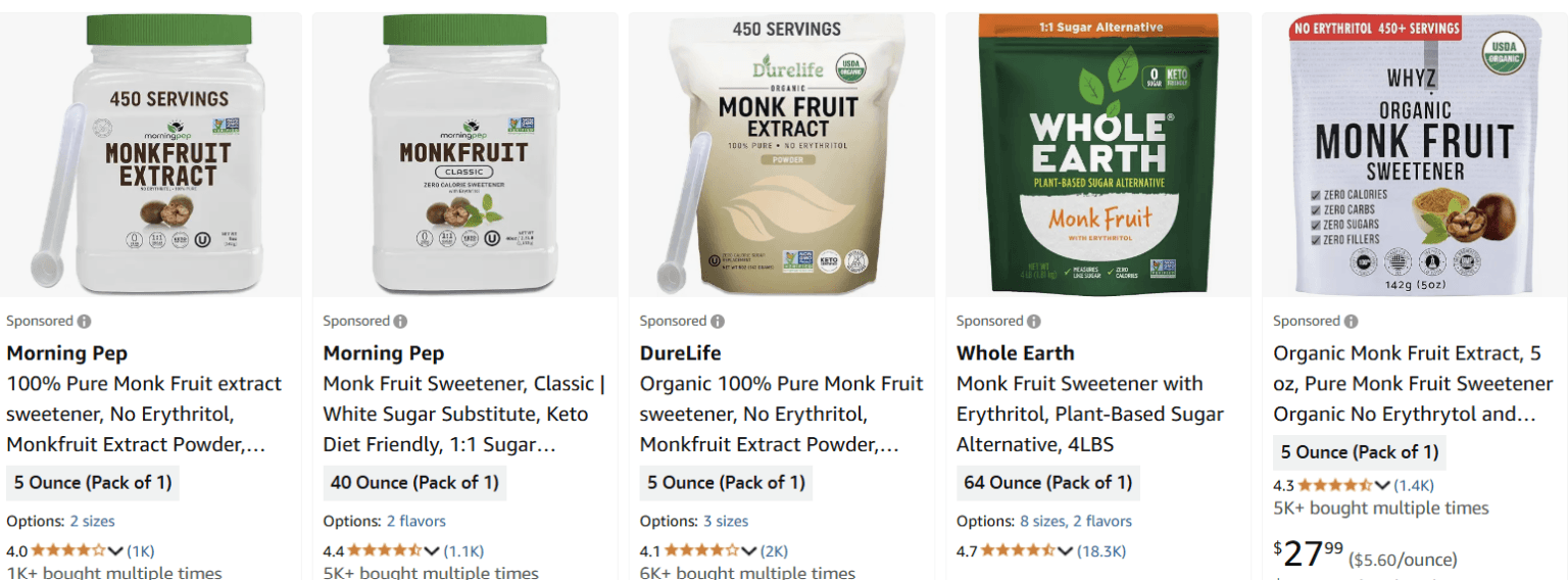 Monk Fruit vs. Sugar: The Ultimate Health Sweetener Showdown (And Which ...